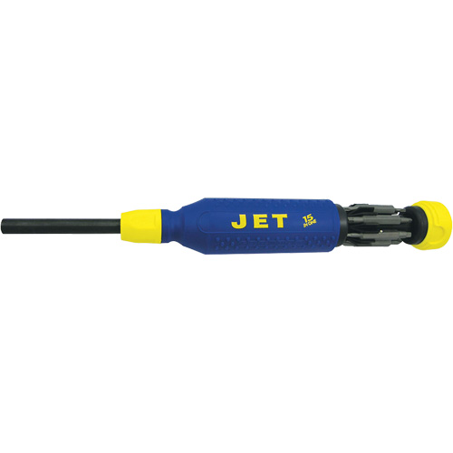 JET 15-IN-1 Multi-Bit Screwdriver, Textured Handle AUW139 | NTL Industrial